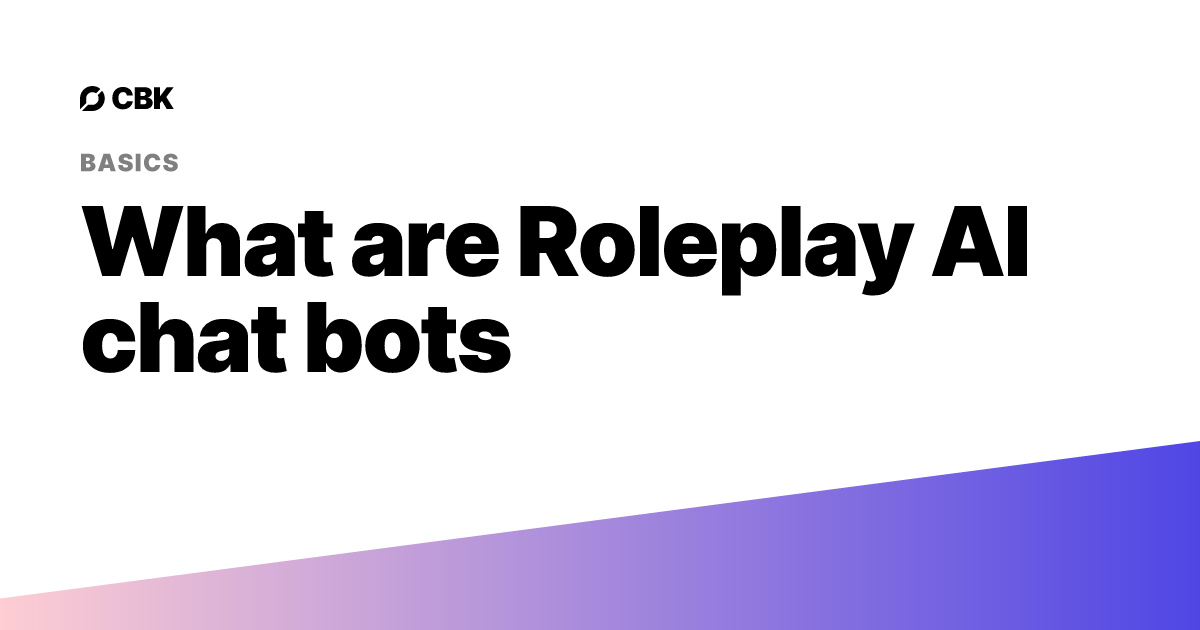 What are Roleplay AI chat bots