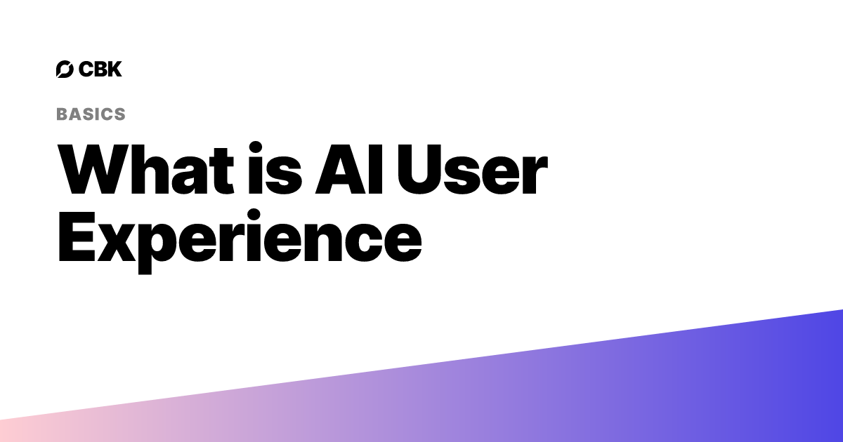 What is AI User Experience