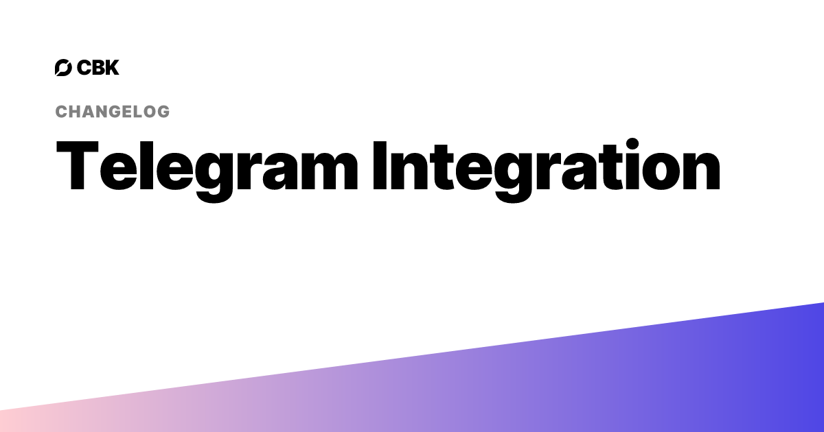 Telegram Integration