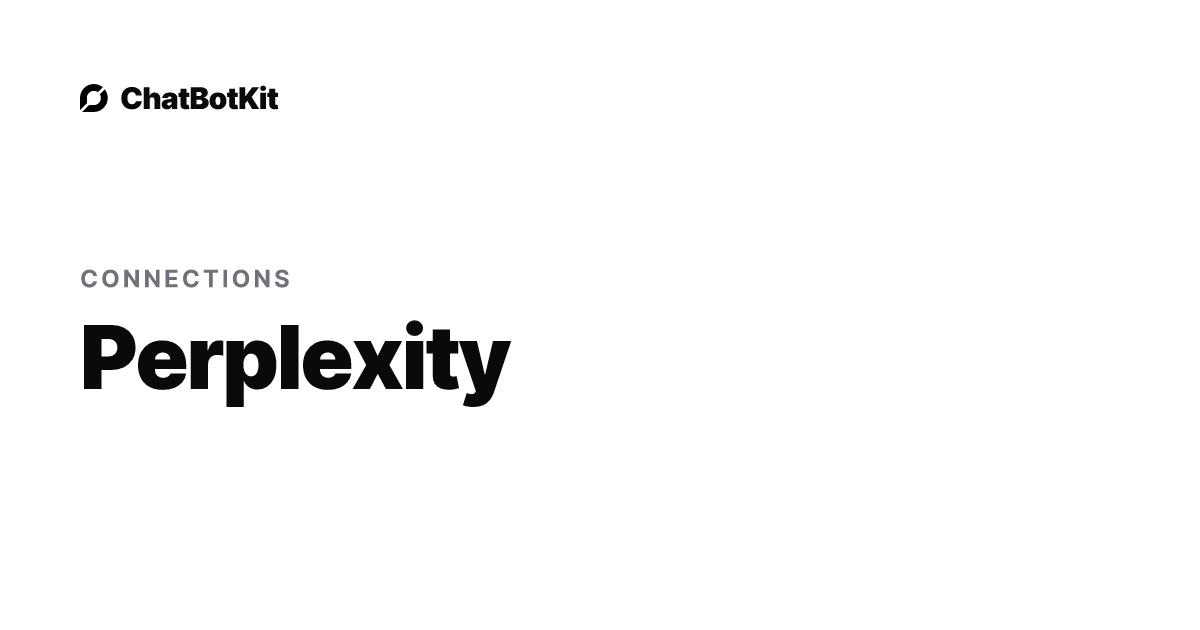 Build Perplexity AI bots and agents