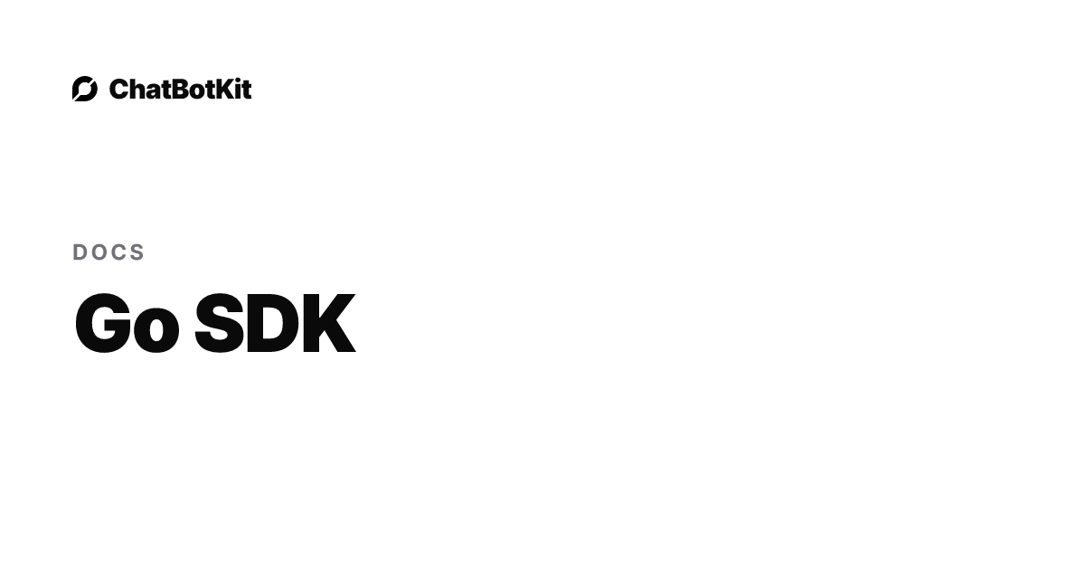 Go SDK