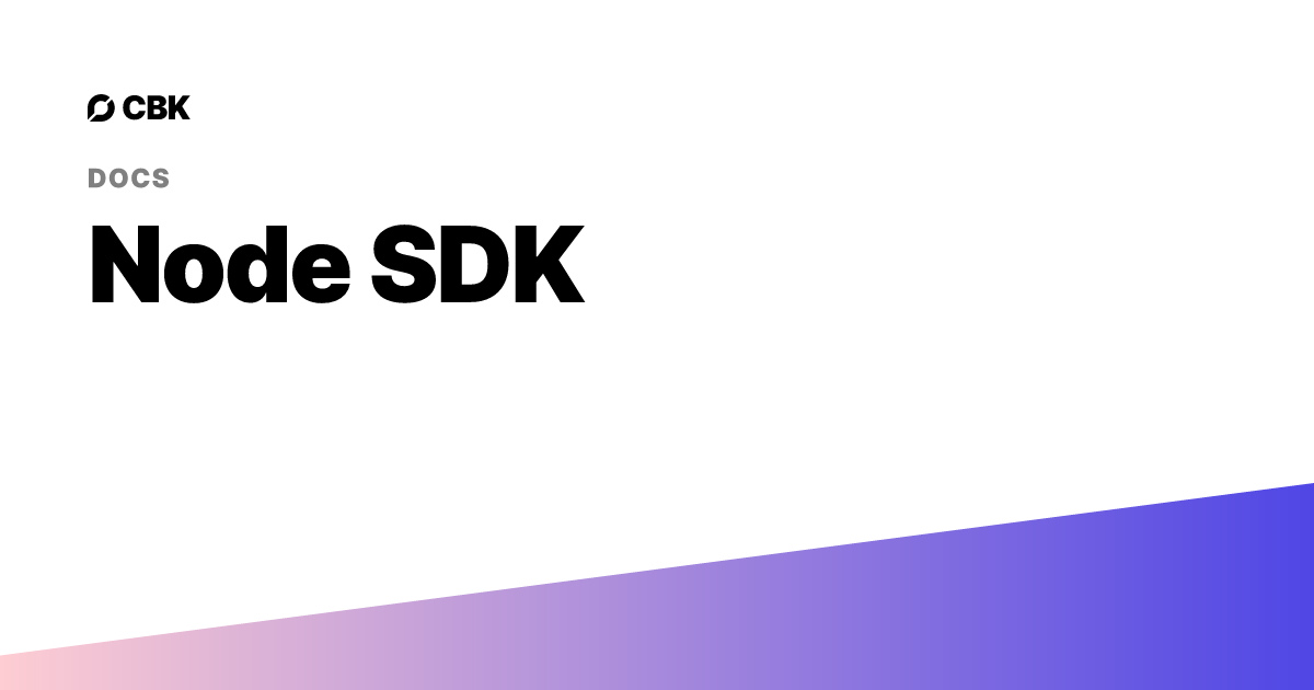 Node SDK