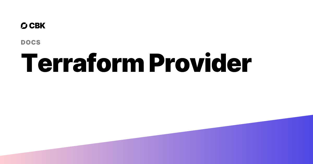 Terraform Provider