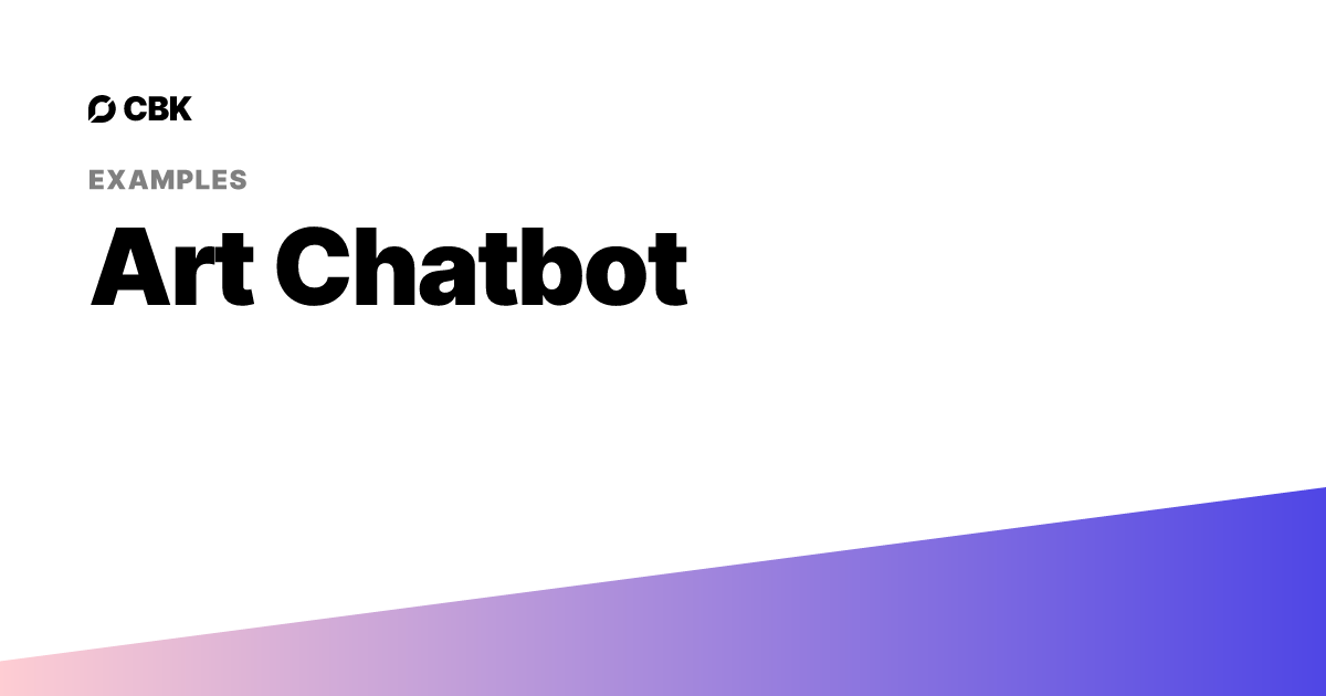 Art Chatbot | AI ChatBot