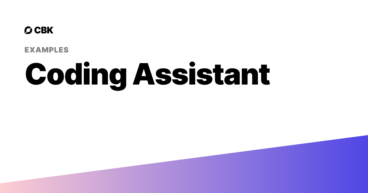 Coding Assistant Ai Chatbot