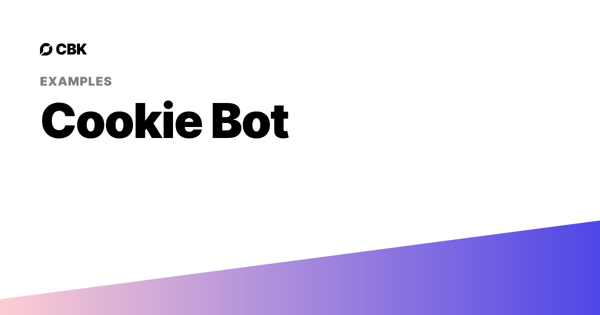 Cookie Bot | AI ChatBot