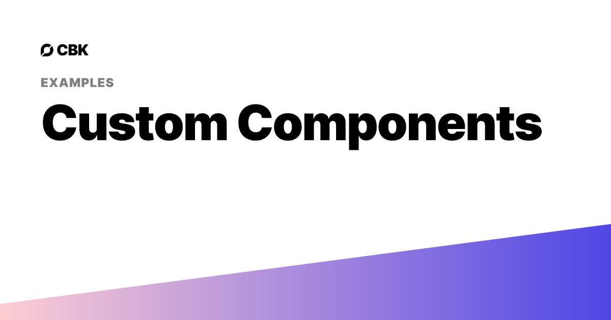 Custom Components | AI ChatBot