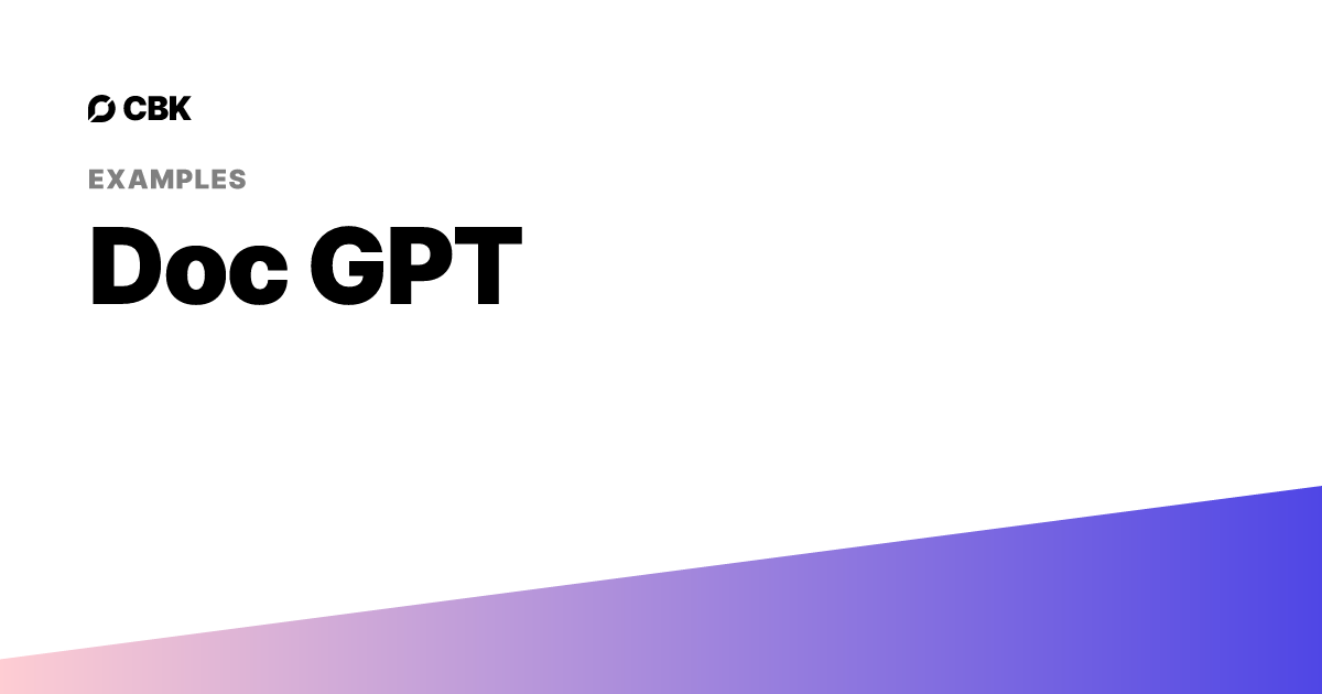 Doc GPT | AI ChatBot