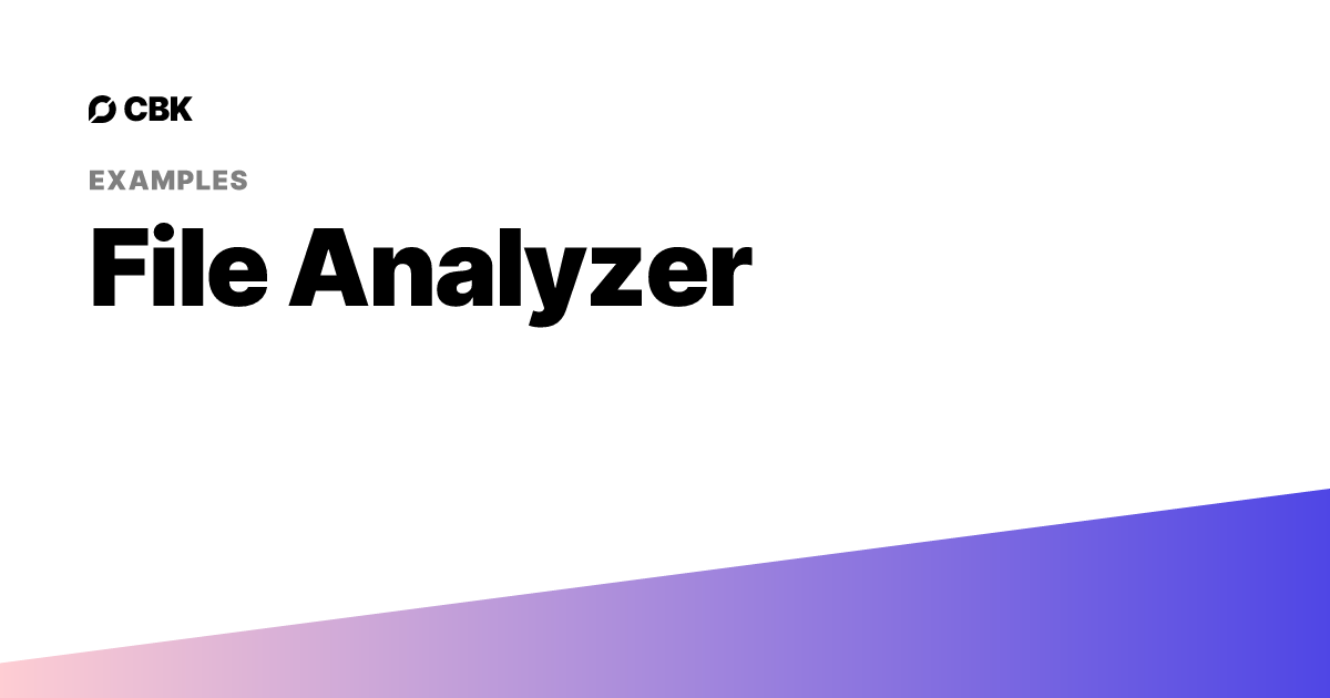 File Analyzer | AI ChatBot