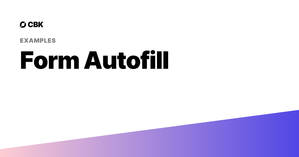 Form Autofill | AI ChatBot