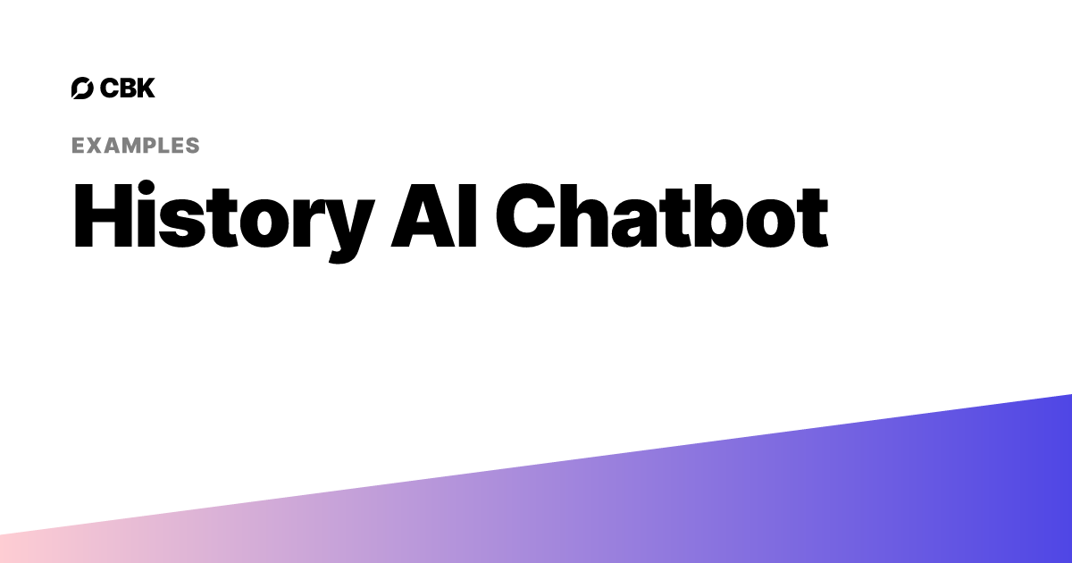 History AI Chatbot | AI ChatBot