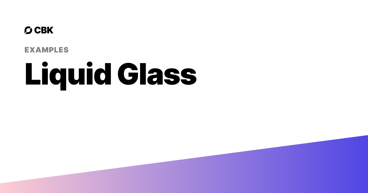 Liquid Glass | AI ChatBot