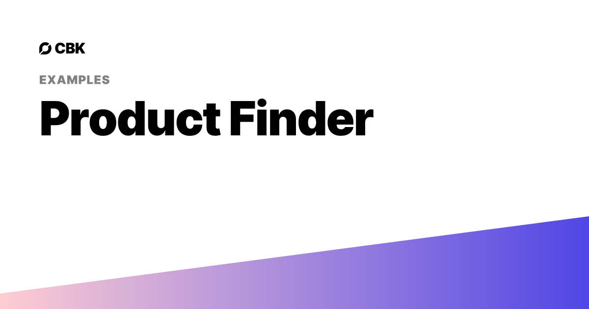 Product Finder | AI ChatBot