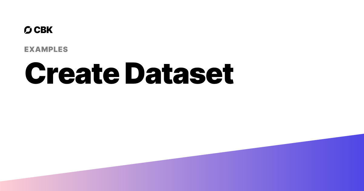 Create Dataset (ESM) | AI ChatBot
