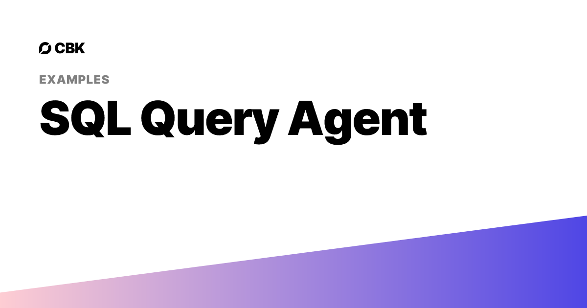 SQL Query Agent | AI ChatBot