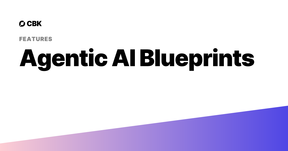 Agentic AI Blueprints