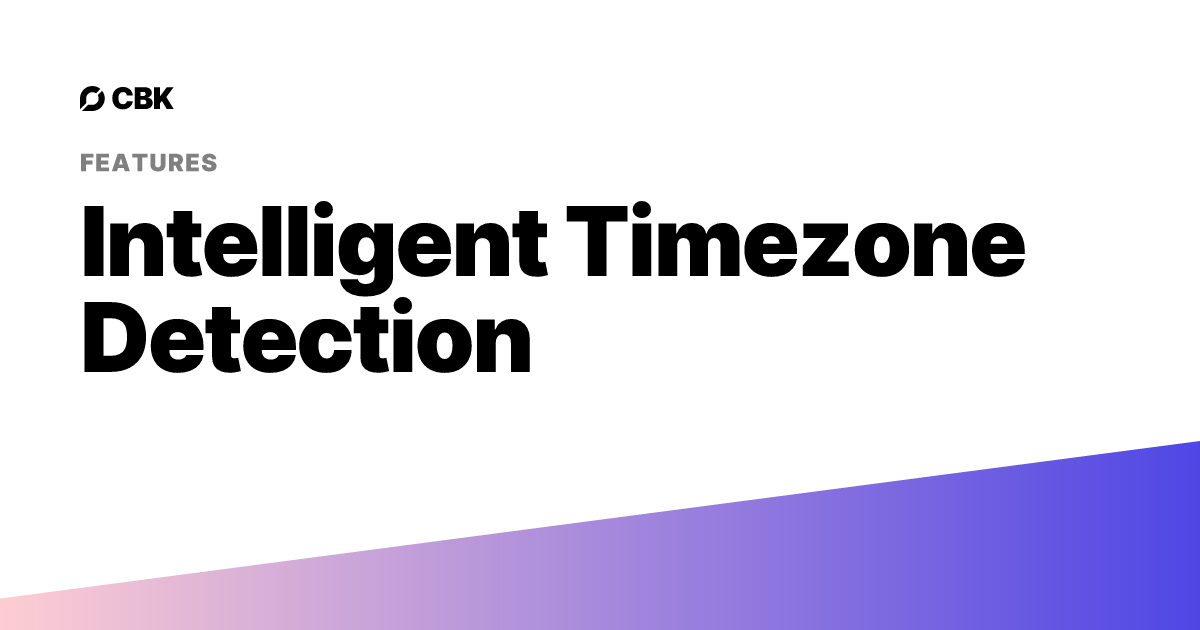 Intelligent Timezone Detection