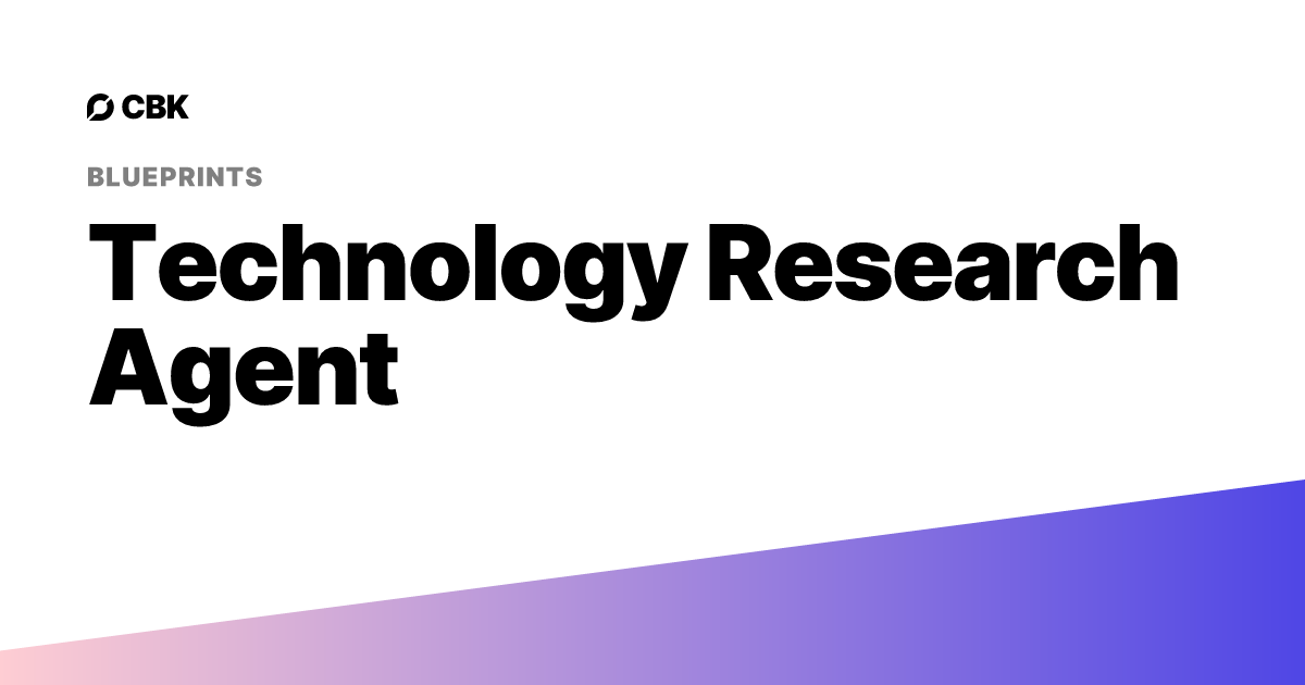 Technology Research Agent