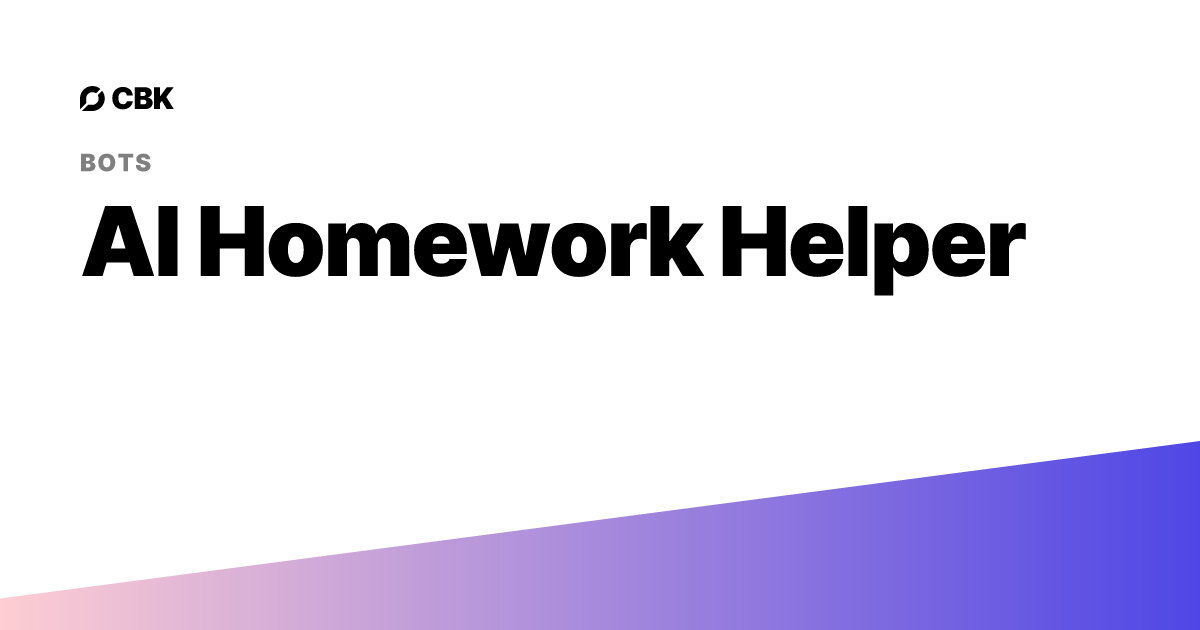 AI Homework Helper