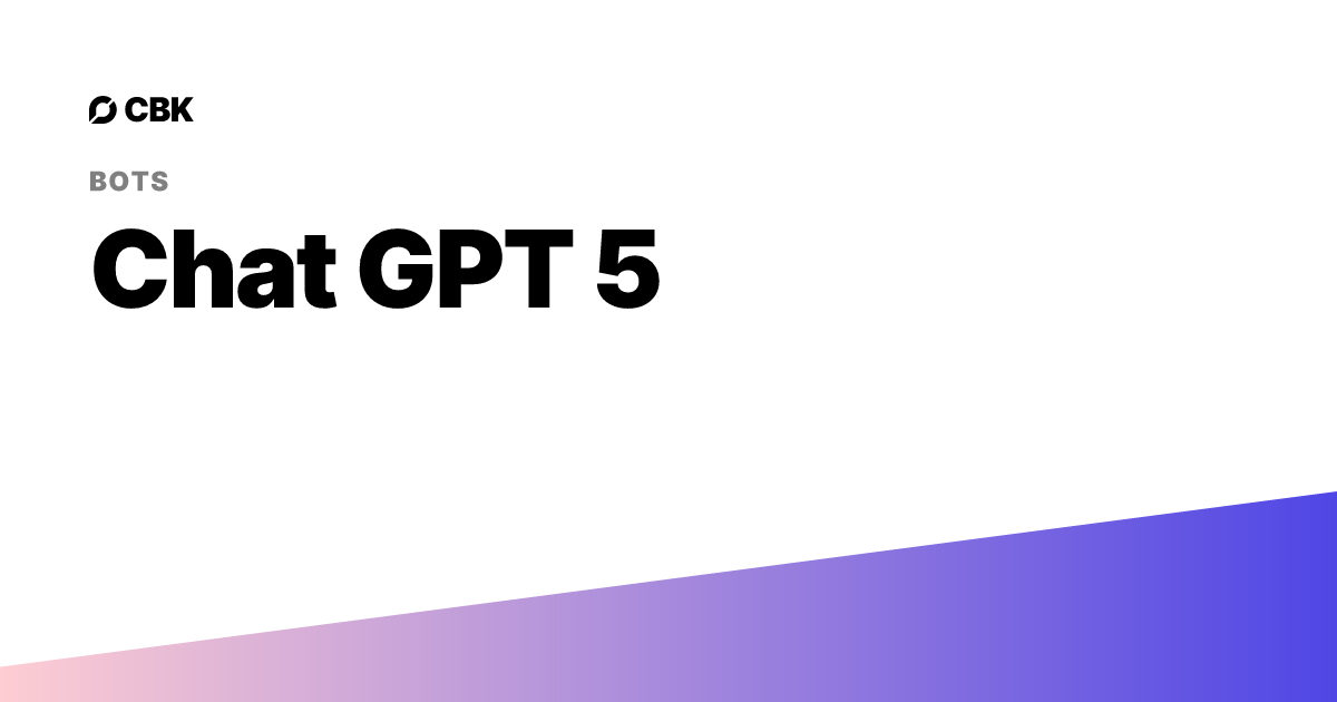 Chat GPT 5