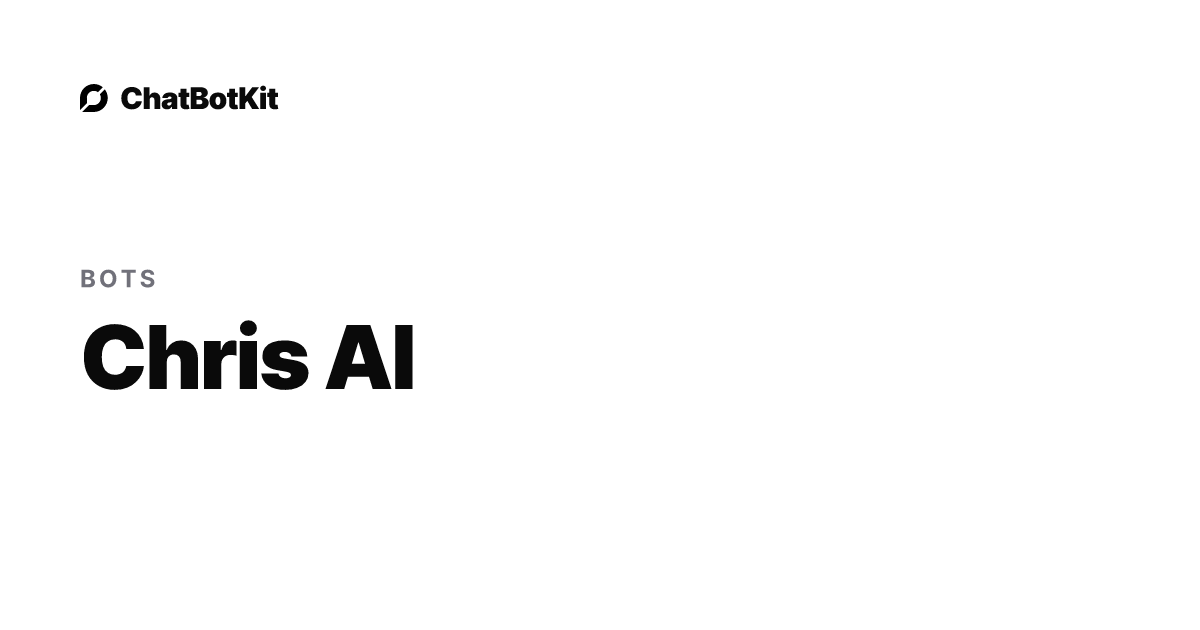 Chris AI