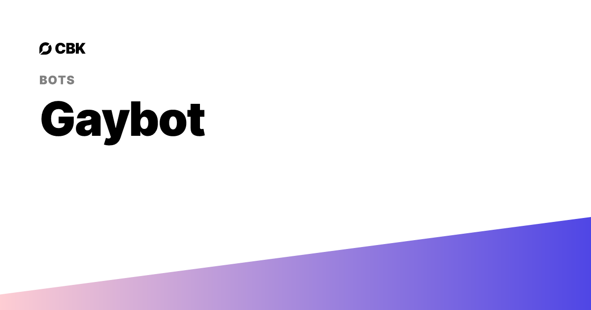 Gaybot