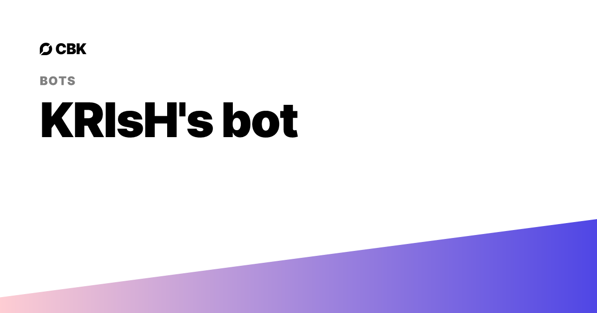 KRIsH's bot