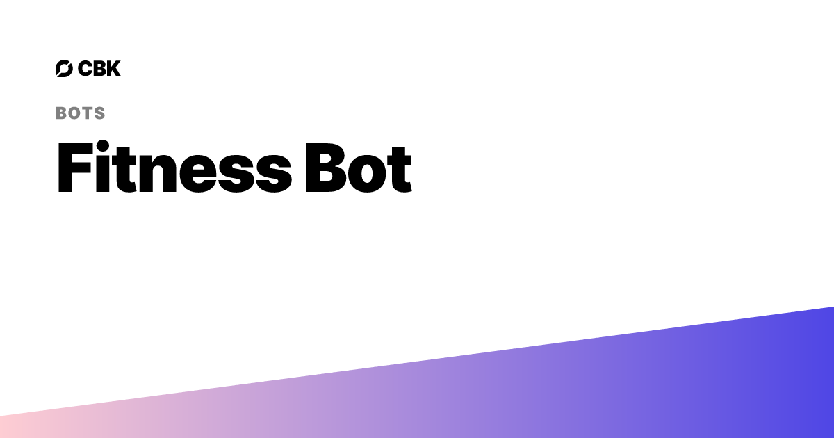 Fitness Bot