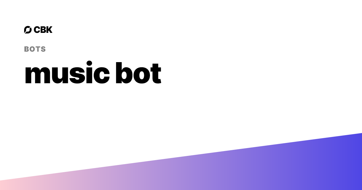music bot