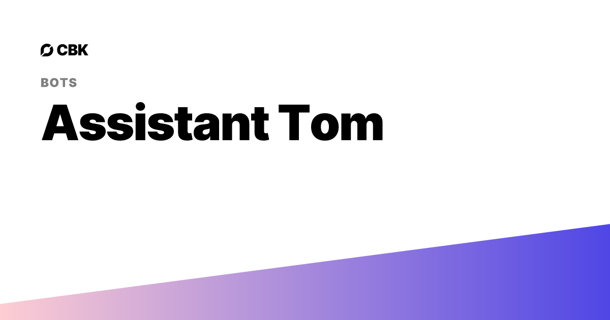 Assistant Tom