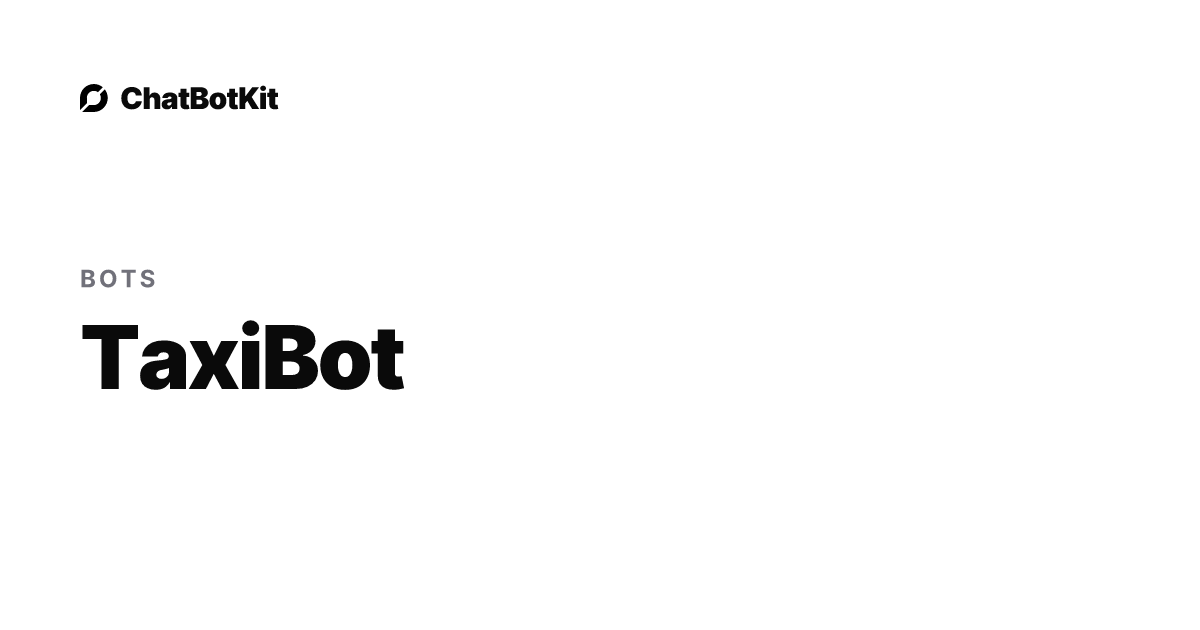 TaxiBot