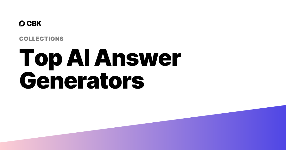Top AI Answer Generators