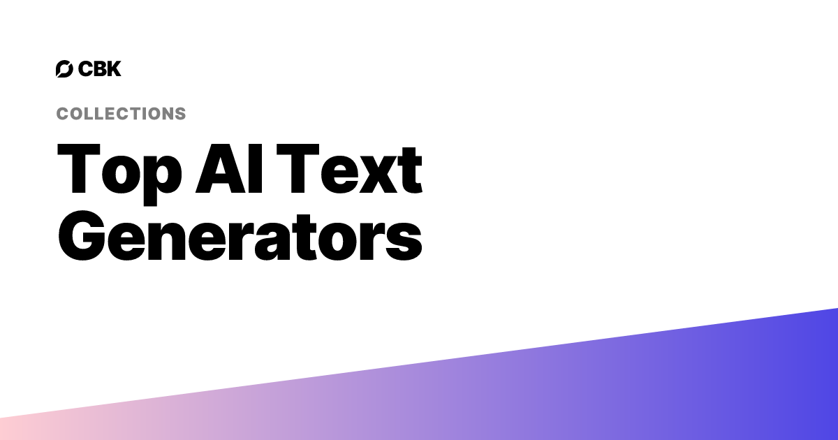 Top AI Text Generators