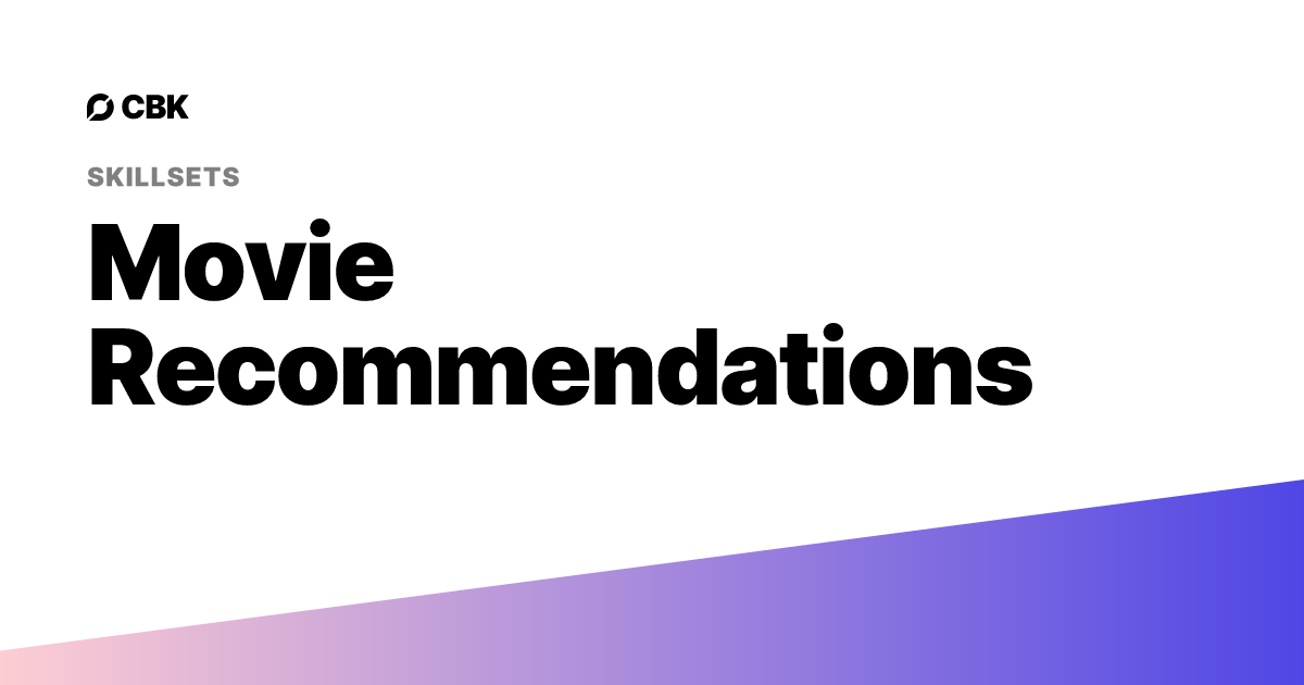 Movie Recommendations