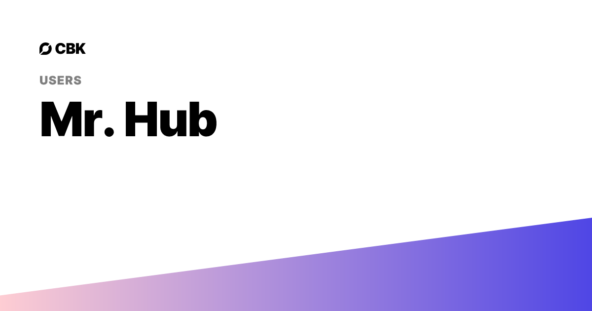 Mr. Hub