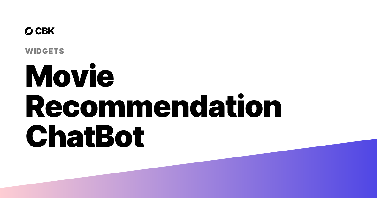 Movie Recommendation ChatBot