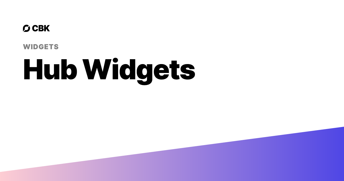Widgets
