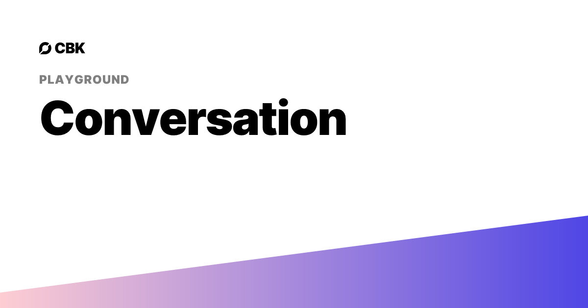 AI Conversation Playground