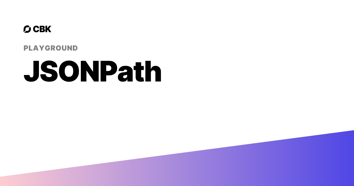 JSONPath Evaluator Playground