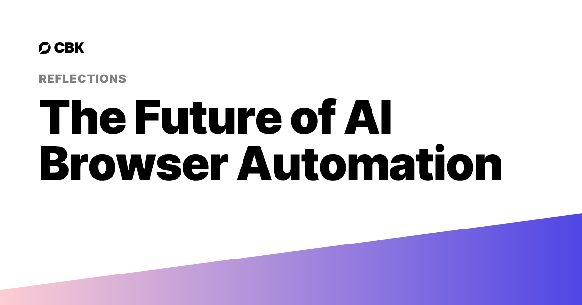 The Future of AI Browser Automation