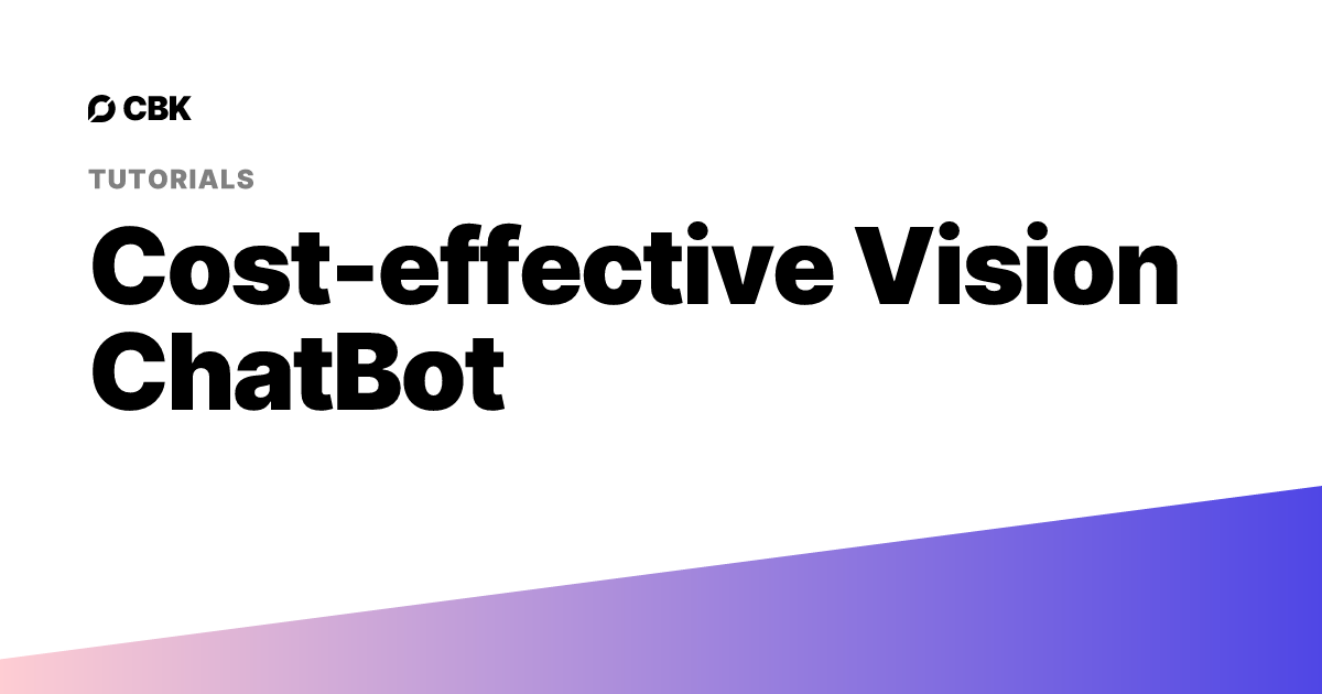 Cost-effective Vision ChatBot